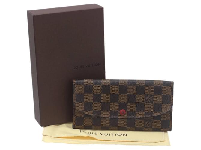 Louis Vuitton Portefeuille Emily Long Wallet Damier ebene ref.1619153 ...