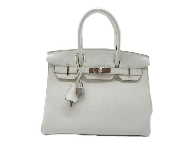 Hermès Hermes Birkin 30 Greeneve Handbag Cream Leather ref.1621772 ...