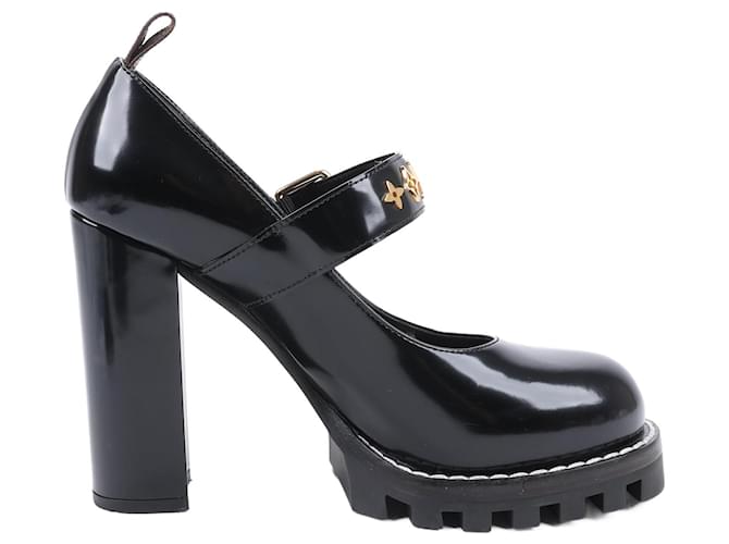 Louis Vuitton Star Trail Line 21 years Patent Leather Strap Pumps 38.5 ...