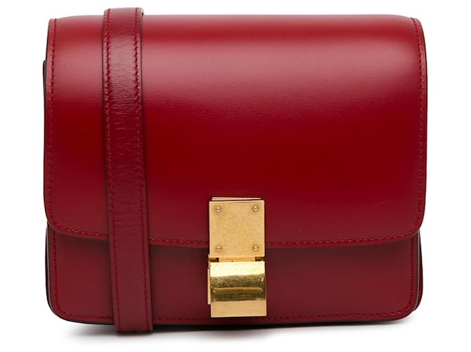 Céline Celine Red Small Classic Box (Sold) - Joli Closet