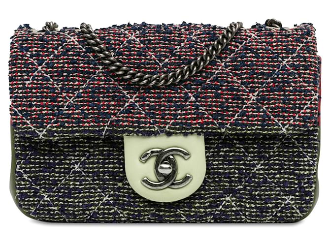 CHANEL Handbags Tweed Blue ref.1623477 - Joli Closet