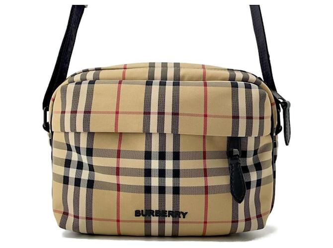 Burberry Nova Check Paddy Shoulder Bag Beige Leather Cloth ref.1629610 ...