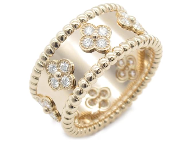 Van Cleef & Arpels Perlée Clover Ring Golden Pink gold ref.1633621 ...