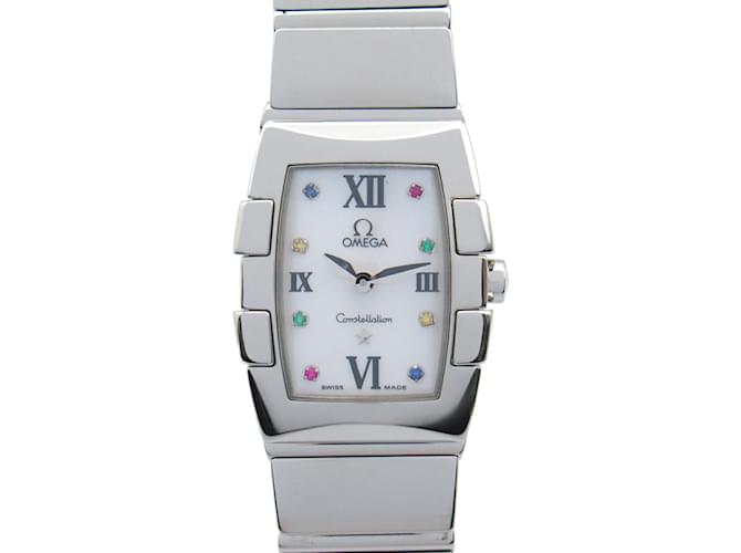 Montre OMEGA Constellation Quadrella 8P en pierre colorée ref.1633938 ...