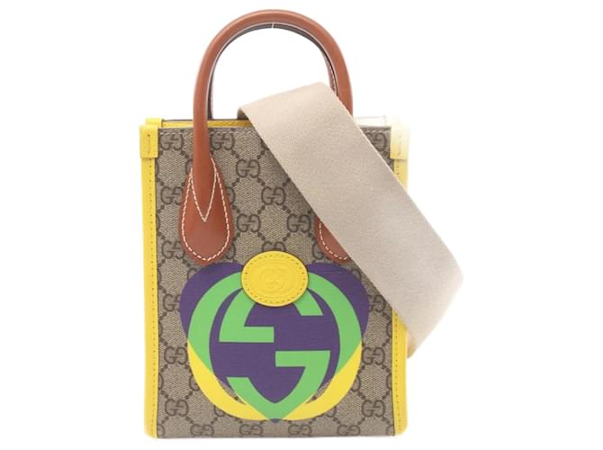 Gucci GG Supreme Interlocking G Heart Tote Bag Multiple colors Beige ...