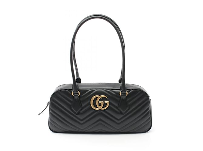 Gucci GG Marmont Medium Tote Bag Black Leather ref.1634662 - Joli Closet