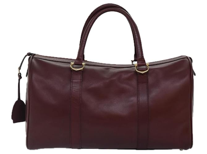 Cartier Boston Dark red Leather ref.1634895 - Joli Closet
