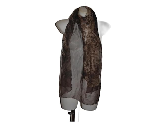 Christian Dior stole Light brown Silk ref.1662809 - Joli Closet