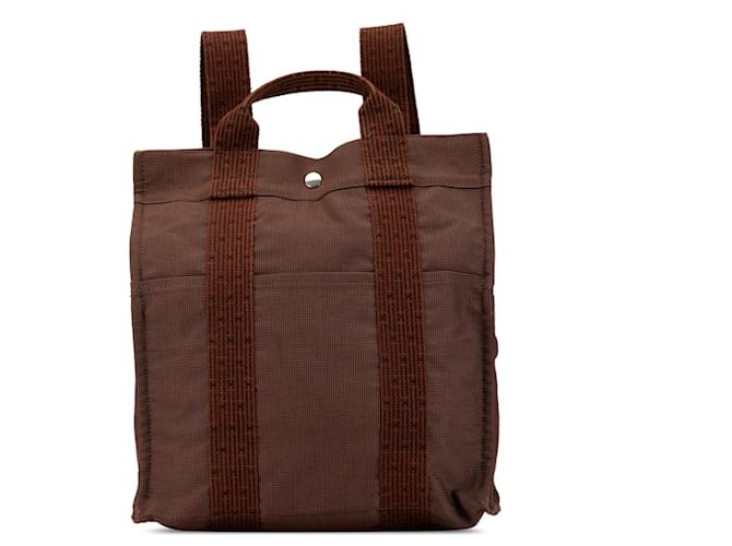 Brown Hermès Herline Backpack Cloth ref.1664690 - Joli Closet