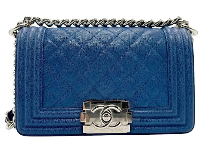 Chanel Boy Blue Leather ref.1680158 - Joli Closet