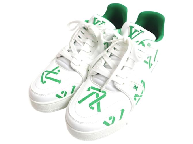 Louis Vuitton LV Trainer Upcycled Sneakers 8.5 Leather ref.1684543 ...