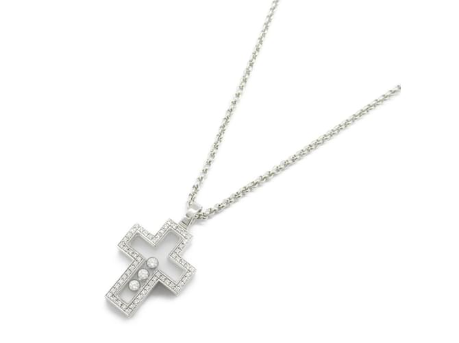 Chopard Happy Diamond Cross Necklace White gold ref.1708307 - Joli Closet