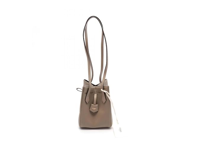 Fendi Origami Mini Shoulder Bag Beige Leather ref.1708363 - Joli Closet