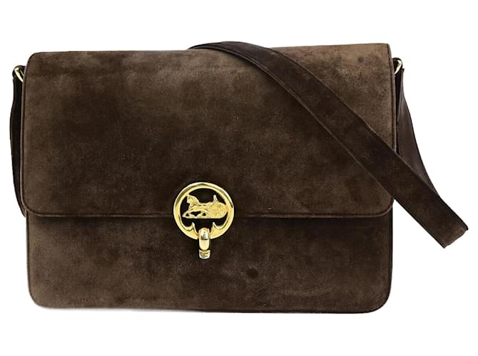 Céline Horse carriage Brown Suede ref.1708980 - Joli Closet