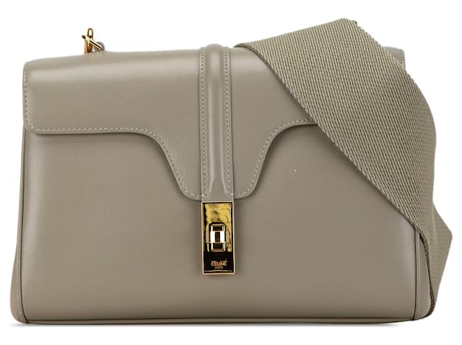 Céline Celine Green Teen Smooth Calfskin Soft 16 Crossbody Light green ...