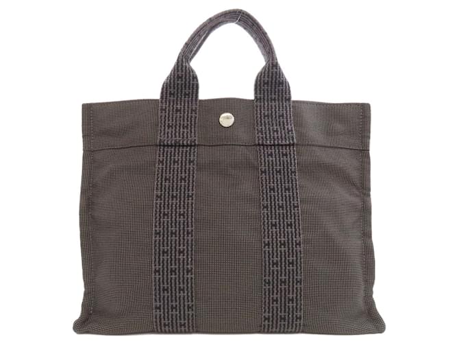 Hermès Hermes Air Line Tote PM Handbag Brown Cloth ref.1709321 - Joli ...