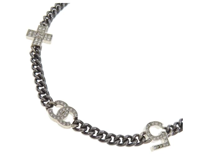 Chanel Coco Mark Charm Necklace Silvery ref.1709331 - Joli Closet