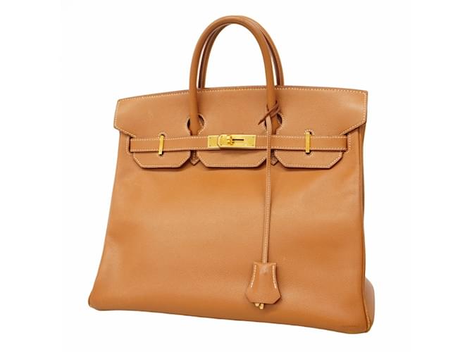 Hermès Hermes Haute Couture 32 Handbag in Gold Golden Leather ref ...
