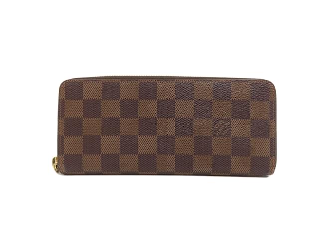 Louis Vuitton Portefeuille Clemence Long Wallet Pink Damier ebene Cloth ...