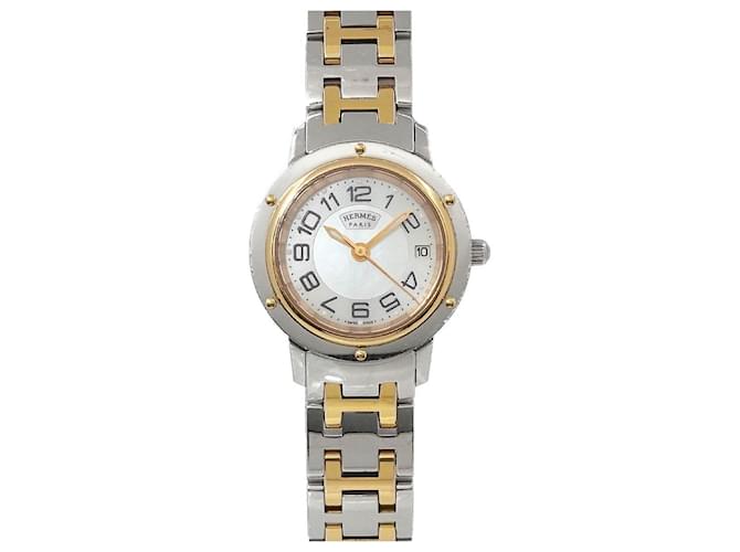 Hermès Hermes Clipper Nakre Combi CP1 221 Ladies Watch ref.1720651 ...
