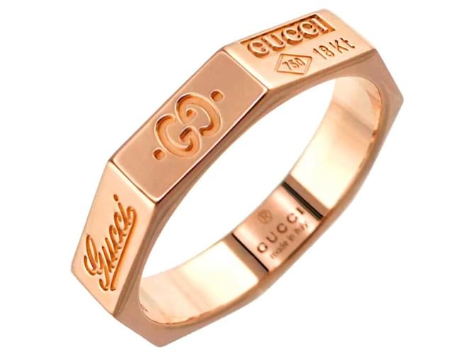 GUCCI Octagonal #10 Ring in 18K Pink Gold ref.1721575 - Joli Closet