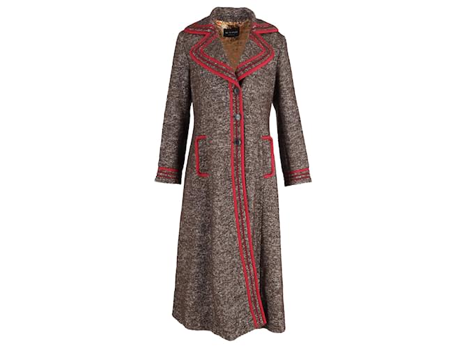 Etro Lined Long Coat in Brown Cotton ref.1728477 - Joli Closet