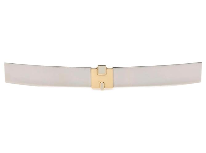 Hermès Hermes Irene Barrette Silvery Golden Steel Gold-plated ref ...