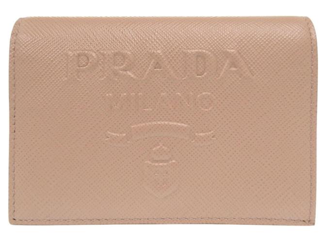 Prada Saffiano Leather Pink Bi-fold Wallet ref.1731089 - Joli Closet