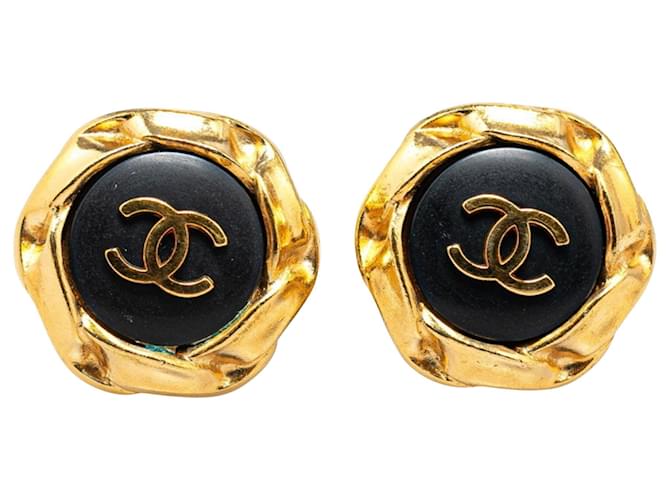 Chanel Coco Mark Black Gold-plated ref.1732259 - Joli Closet