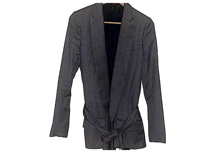 Authentic Dior Homme 07 SS Hedi Slimane Rare Runway Gray Kimono Blazer ...
