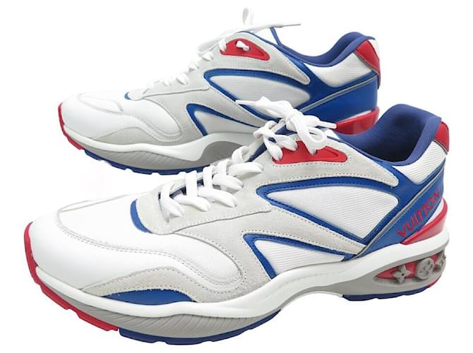 NINE LOUIS VUITTON LV TRAIL SHOES 1A7QVV 8 43 CANVAS SNEAKERS Multiple ...