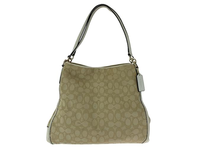 Coach Signature Canvas Handbag F36424 Brown Beige Cloth ref.1734377 ...
