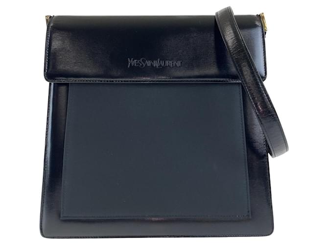 Yves Saint Laurent Leather Shoulder Bag Black ref.1734634 - Joli Closet