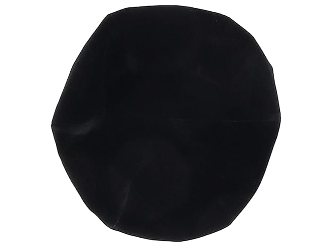 Prada Ribbon Detail Beret Hat in Black Velvet ref.1737859 - Joli Closet