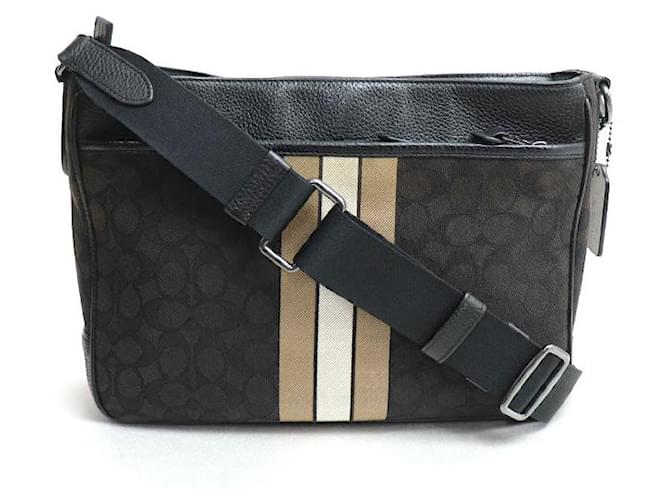 COACH Thompson Canvas Leather Shoulder Bag ref.1739160 - Joli Closet