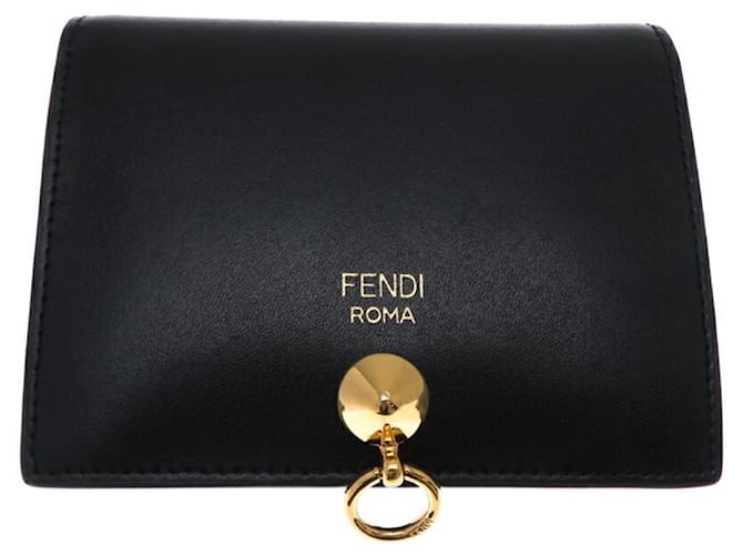 Fendi By The Way Bi-fold Wallet Black Leather ref.1746333 - Joli Closet