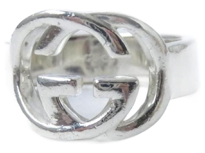Gucci Interlocking G Silver Ring Silvery Metallic Metal ref.1751790 ...