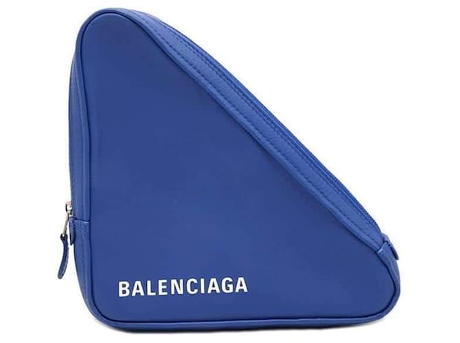 Balenciaga Triangle Blue Leather ref.1754570 - Joli Closet