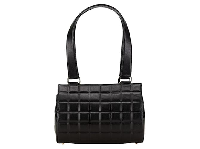 Chanel Chocolate Bar Handbag Black Leather ref.1756516 - Joli Closet
