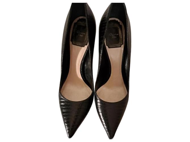 Christian Dior Heels Black Leather ref.1756564 - Joli Closet