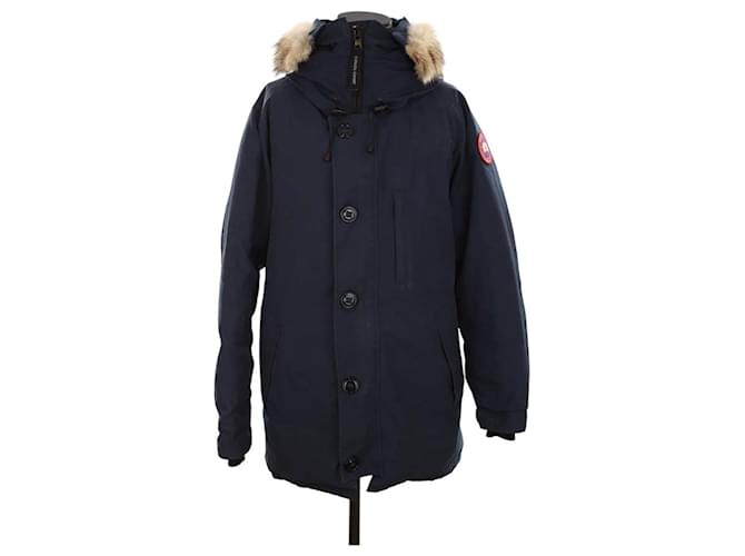 Canada Goose Parka Navy blue Polyester ref.1758746 - Joli Closet
