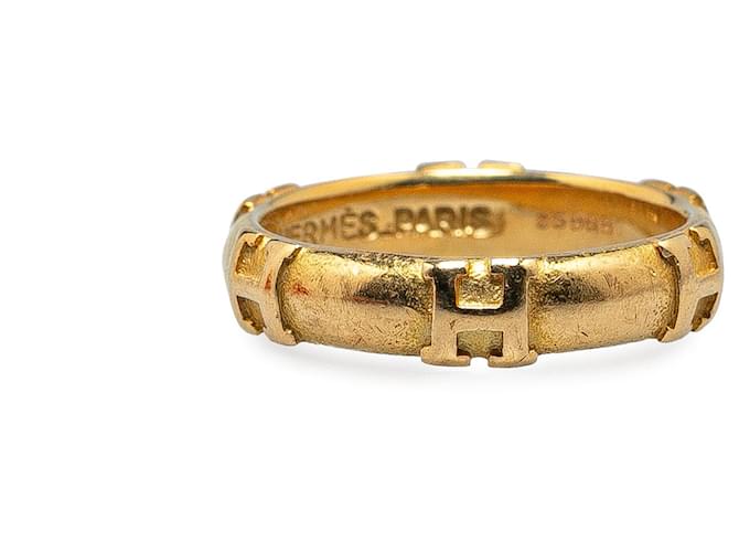 Gold Hermès 18K Yellow Gold Fidelite Ring Golden ref.1762270 - Joli Closet