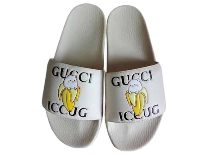 Gucci Banana White Rubber ref.1768545 - Joli Closet