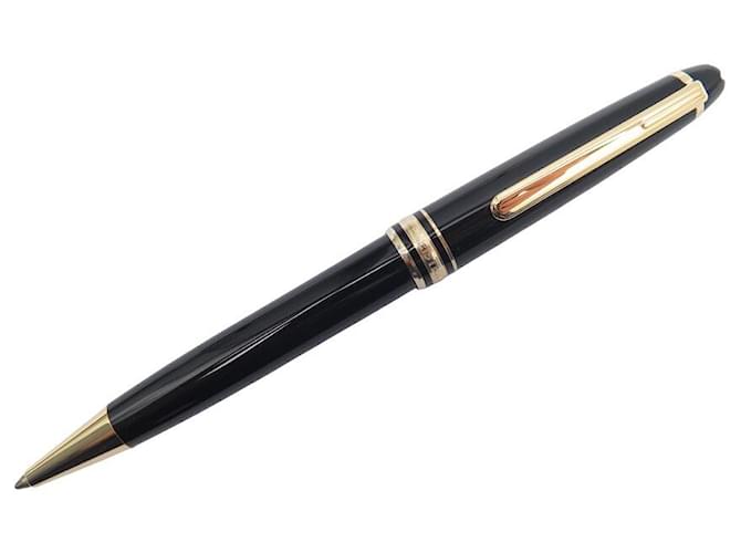 MONTBLANC MEISTERSTÜCK MB132453 CLASSIC GOLD BALLPOINT PEN Black Resin ...