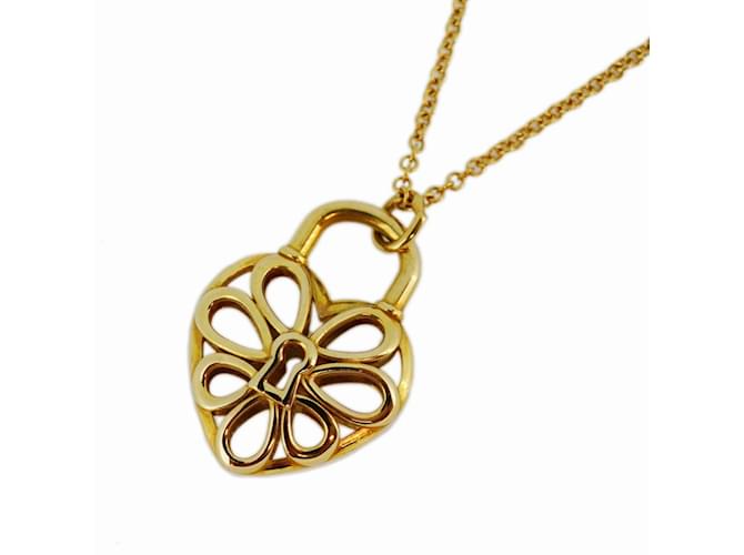 Tiffany & Co Tiffany Filigree Heart Necklace in 18K Yellow Gold ref ...