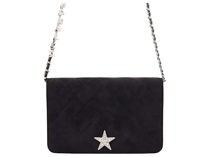 Chanel Wallet On Chain Black Suede ref.1770916 - Joli Closet