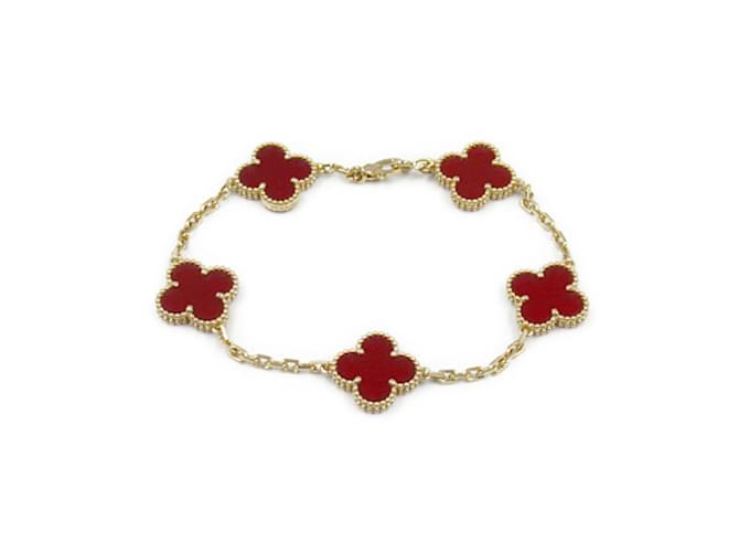 Van Cleef & Arpels Alhambra Charm Bracelet Yellow gold ref.1772140 ...