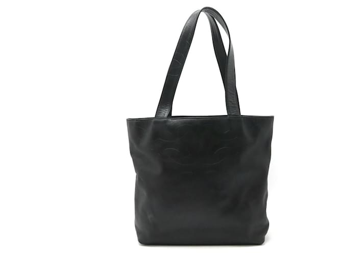Chanel Leather Coco Mark Tote Bag Black ref.1773277 - Joli Closet