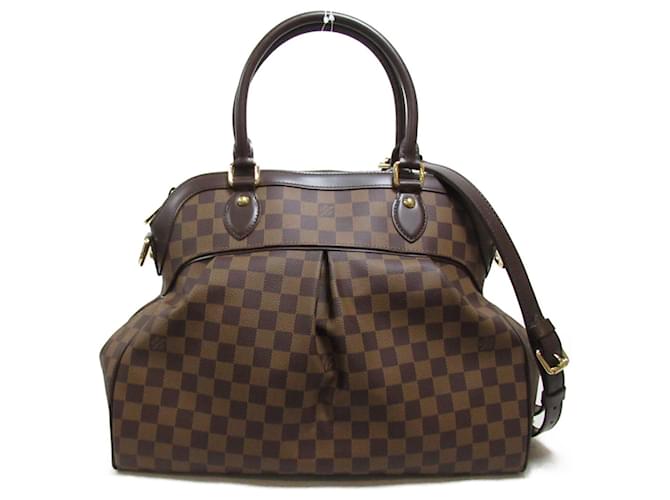 Louis Vuitton Trevi 2way Shoulder Bag Brown N51998 Cloth ref.1786535 ...