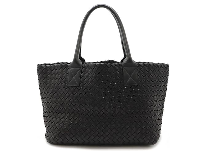Bottega Veneta Intrecciato Leather Tote Bag Black ref.1786543 - Joli Closet